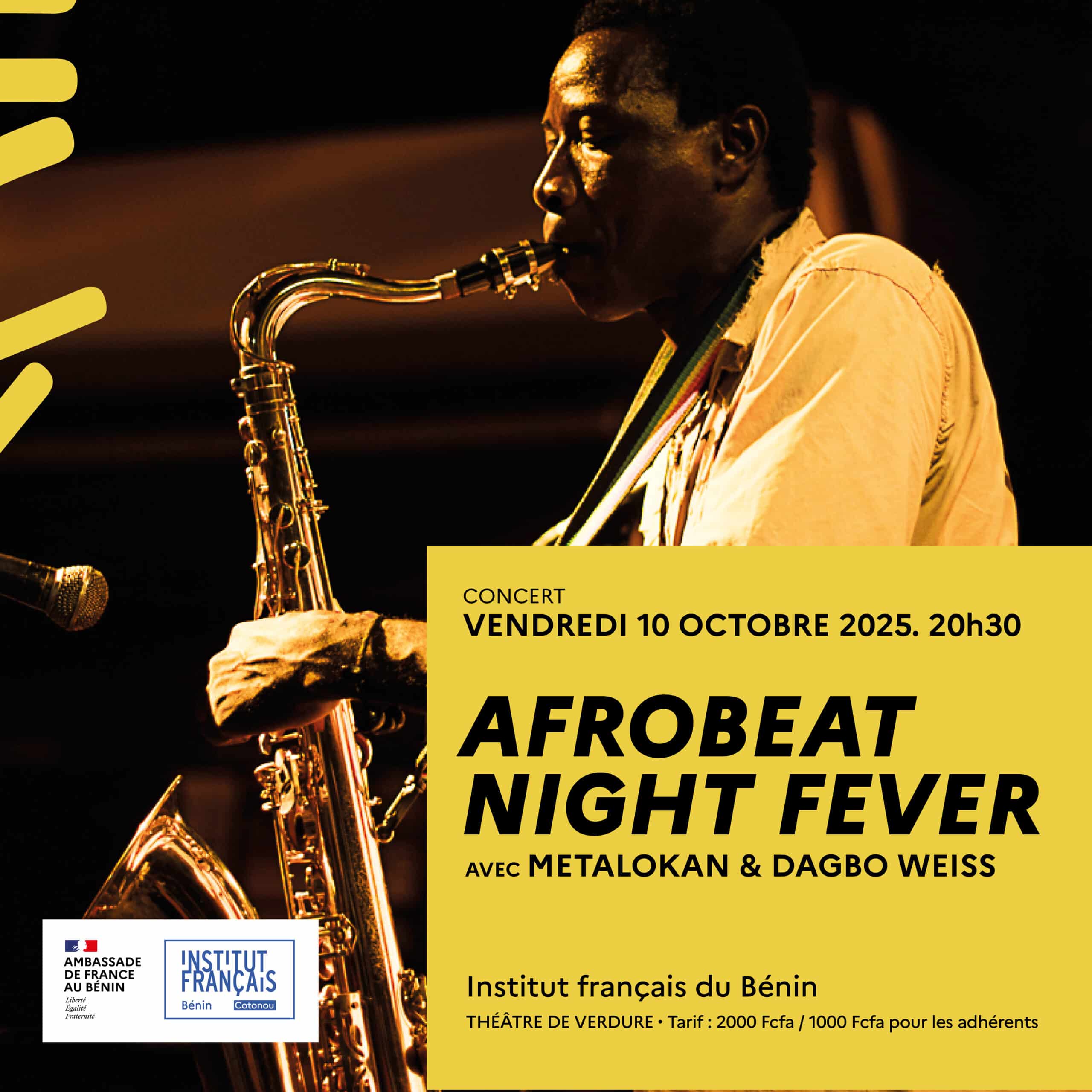 Concert : Afrobeat Night Fever avec Metalokan et Dagbo Weiss - Institut ...